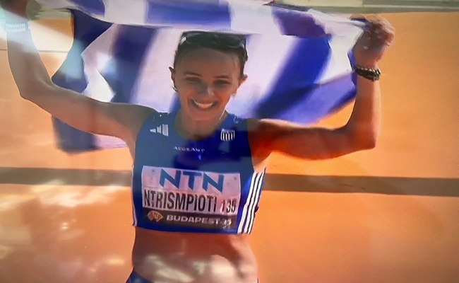 Τεράστια Ντρισμπιώτη–Χάλκινο μετάλλιο στα 35χλμ βάδην στο παγκόσμιο ...